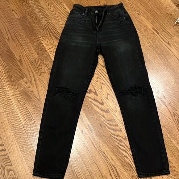 American Eagle Outfitters | Jeans | Black American Eagle Ripped Jeans ...